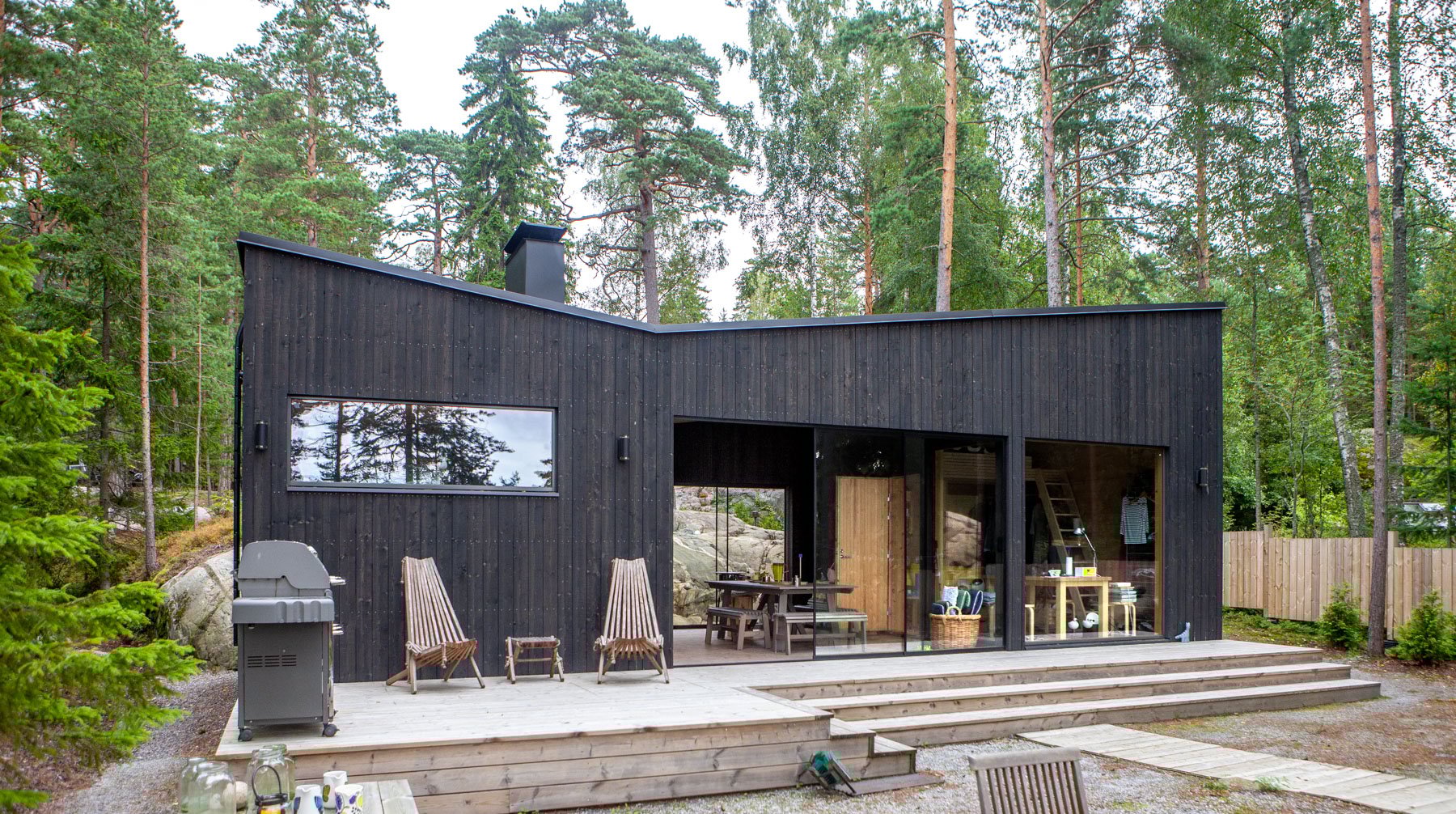 Moderni rantasauna Sipoon Kitössä