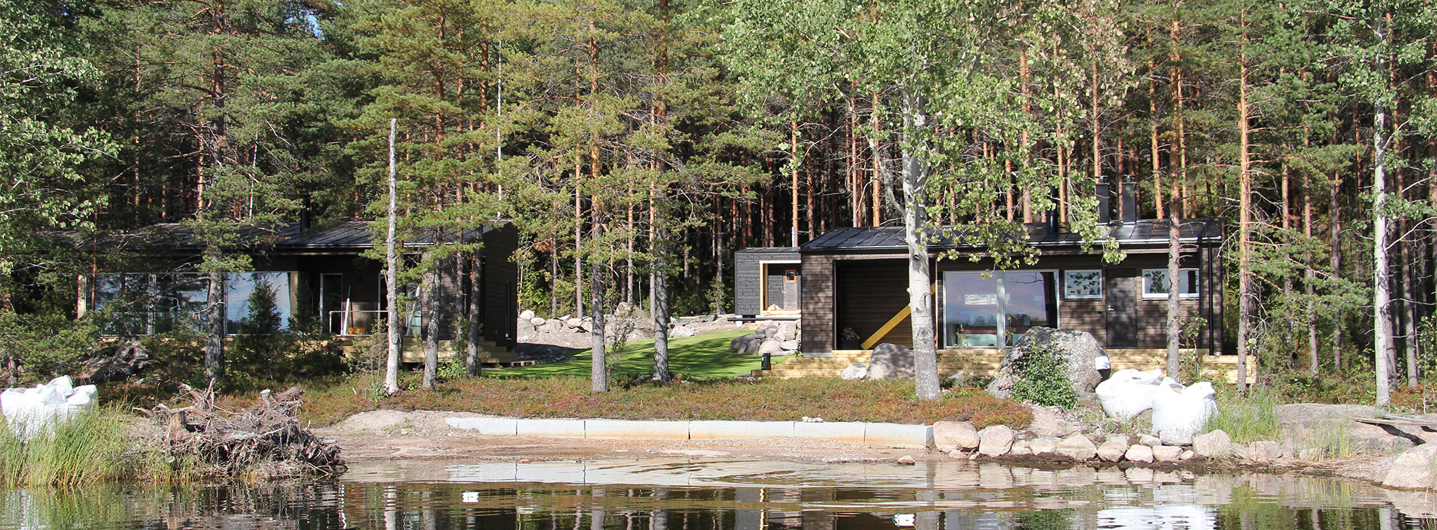 Saimaan rannalle rakennettiin kaunis huvila